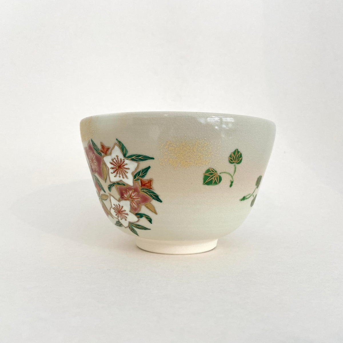 Japanese Iris & Balloon Flower Motif Matcha Bowl | Tea Repertoire
